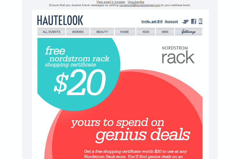 Rack – Hautelook Campaign – Allison Huerta Design